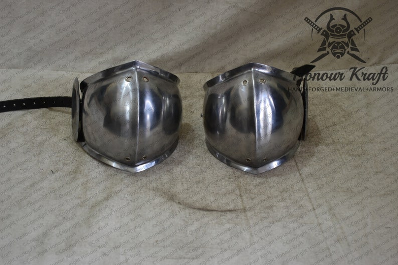 Steel Knee Armor Cops Armour Larp Renaissance Replica Sca - Etsy