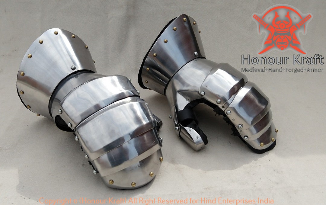 Articulated Steel Gauntlets: Medieval Knight Armor, Buhurt HMB Legal - Etsy