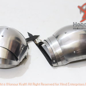 Shoulder Armorsteel Pauldrons Basic Combat Armor With Small Besieges ...