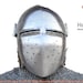Steel Helmet Medieval German Bascinet Monkey Face Bascinet - Etsy