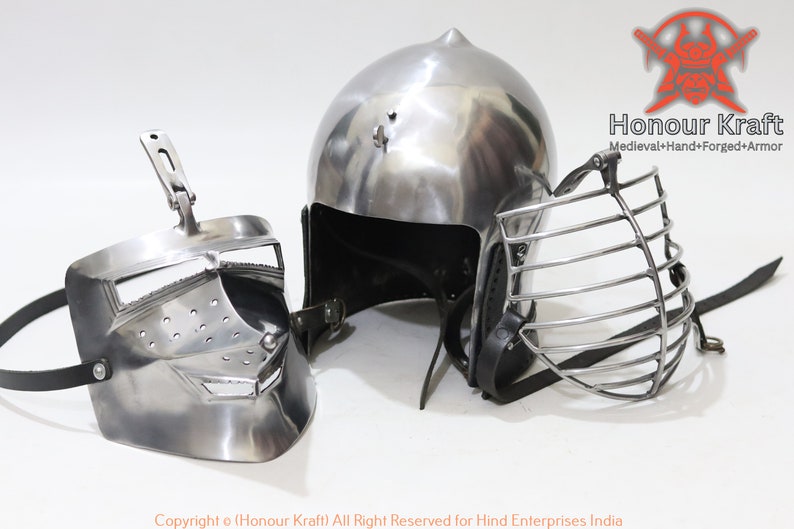 Medieval Steel Bascinet Helmet: Beak Face SCA Combat Armor - Etsy UK