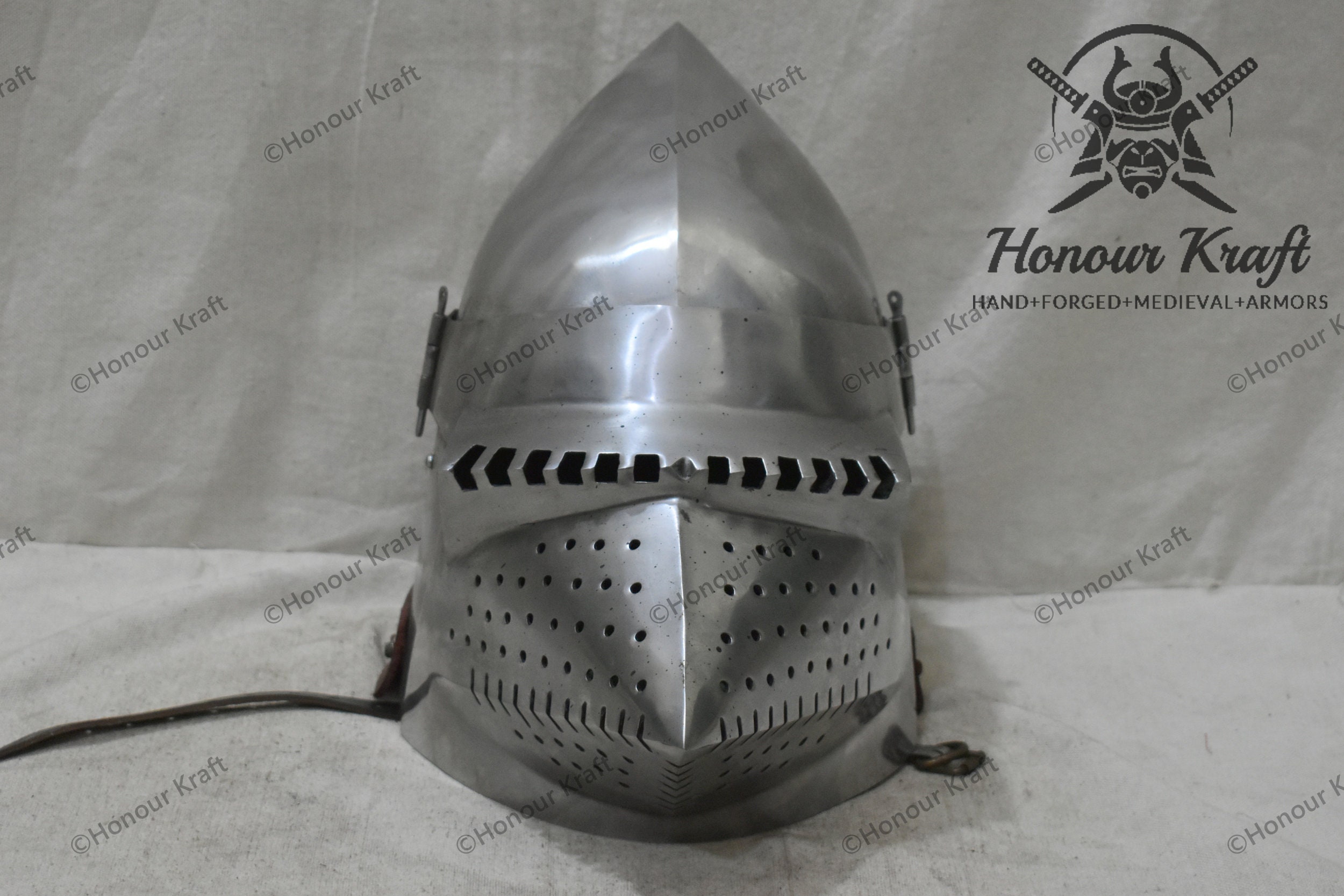 Medieval Houndskull Pigface 12th Century Steel Head Protection | Etsy