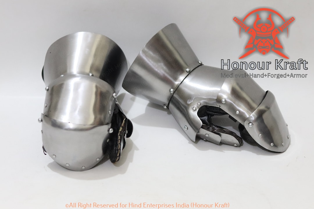 Steel Armor Milanese Gauntlet for SCA and HMB Optimized Combat Fighting ...