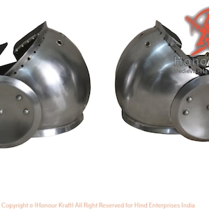 Steel Knee Armor Cops Armour Larp Renaissance Replica Sca Combat Steel ...