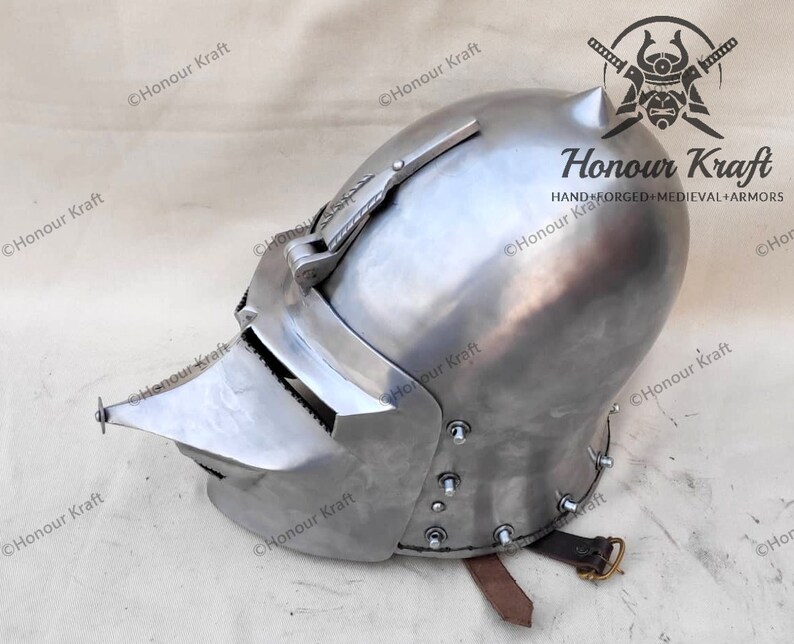 Medieval Beak Face Helmet Armour Steel Head Protection Armor - Etsy