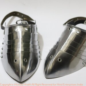 Steel Sabaton Pair Armour for Buhurt SCA Reenactment Medieval ...