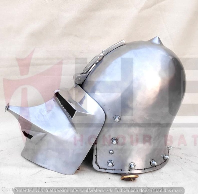 Medieval Beak Face Helmet Armour Steel Head Protection Armor | Etsy