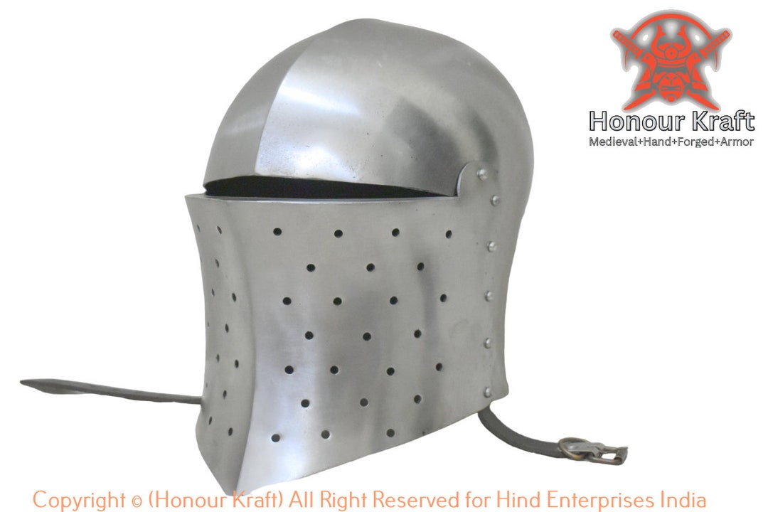 Mild Steel Samson Helmet: SCA Combat Armor, Historical Reenactment - Etsy
