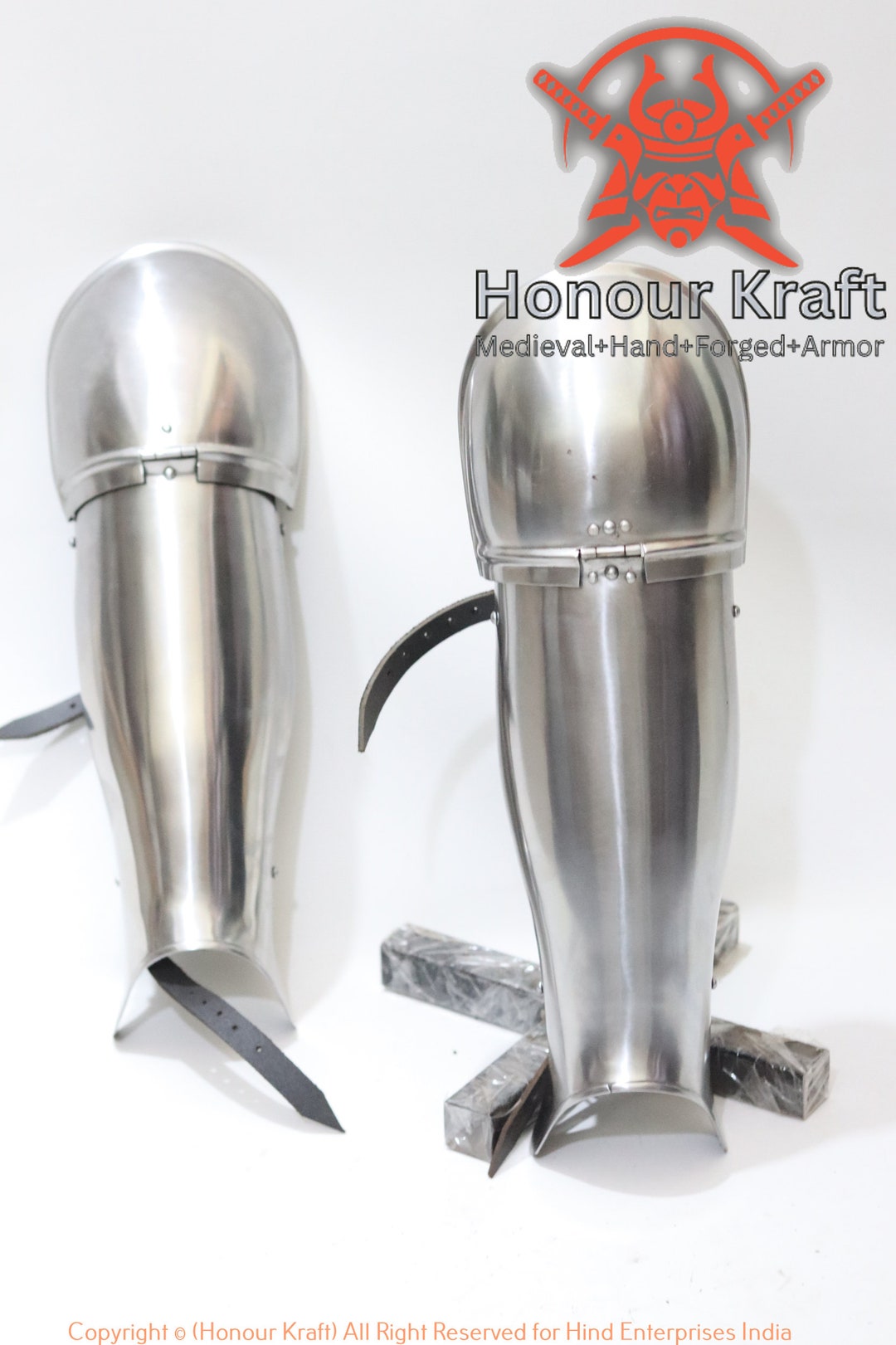 Custom-made Medieval Roman Leg Greaves Armor for SCA, Reenactment, HEMA ...