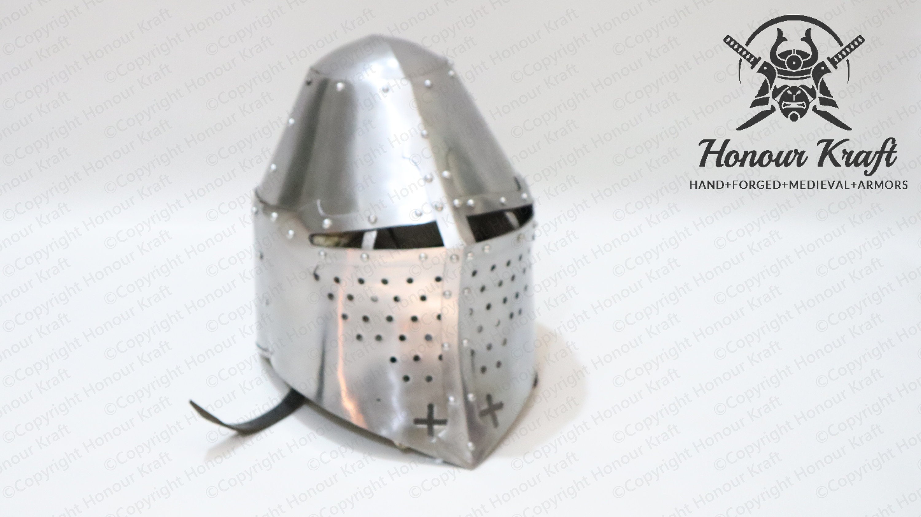 Medieval Helmet Topfhelm Helmet Armour for SCA & Reenactment - Etsy ...