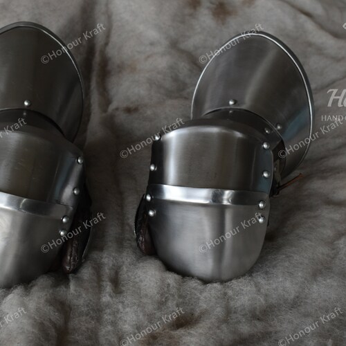 Steel Gauntlet Mitten Armour Pair Gauntlets for Medieval - Etsy