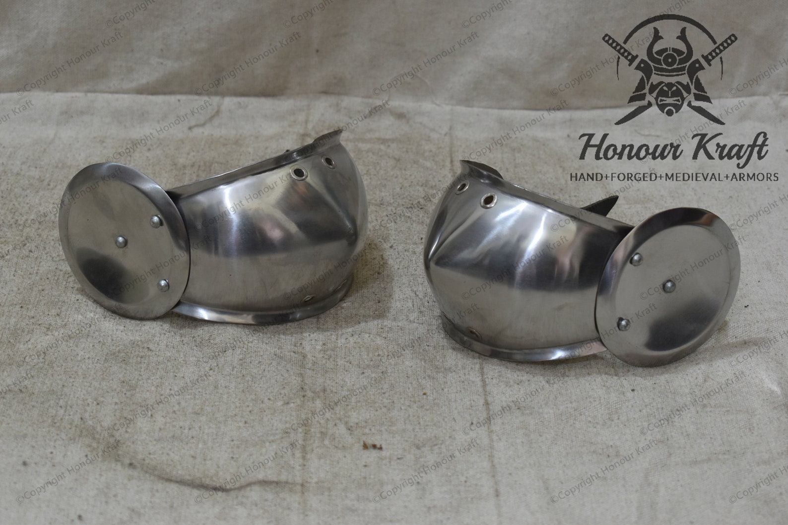 Steel Armor Elbow Cops Pointy Elbow Steel Armor Pair for SCA & - Etsy