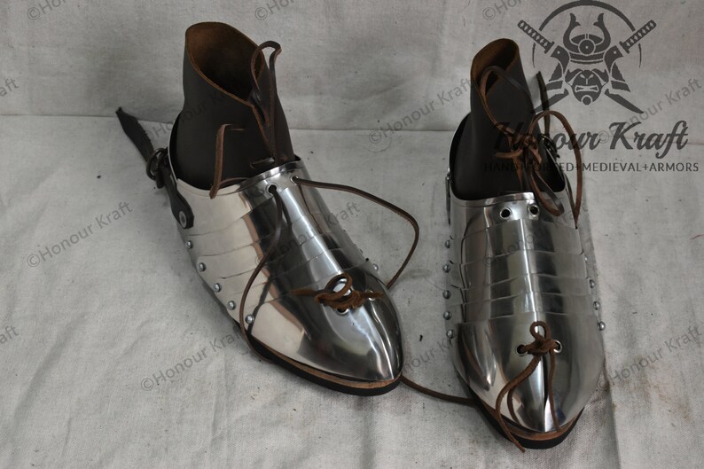 Steel Armour Medieval Foot Armour Pair of Foot Protection - Etsy