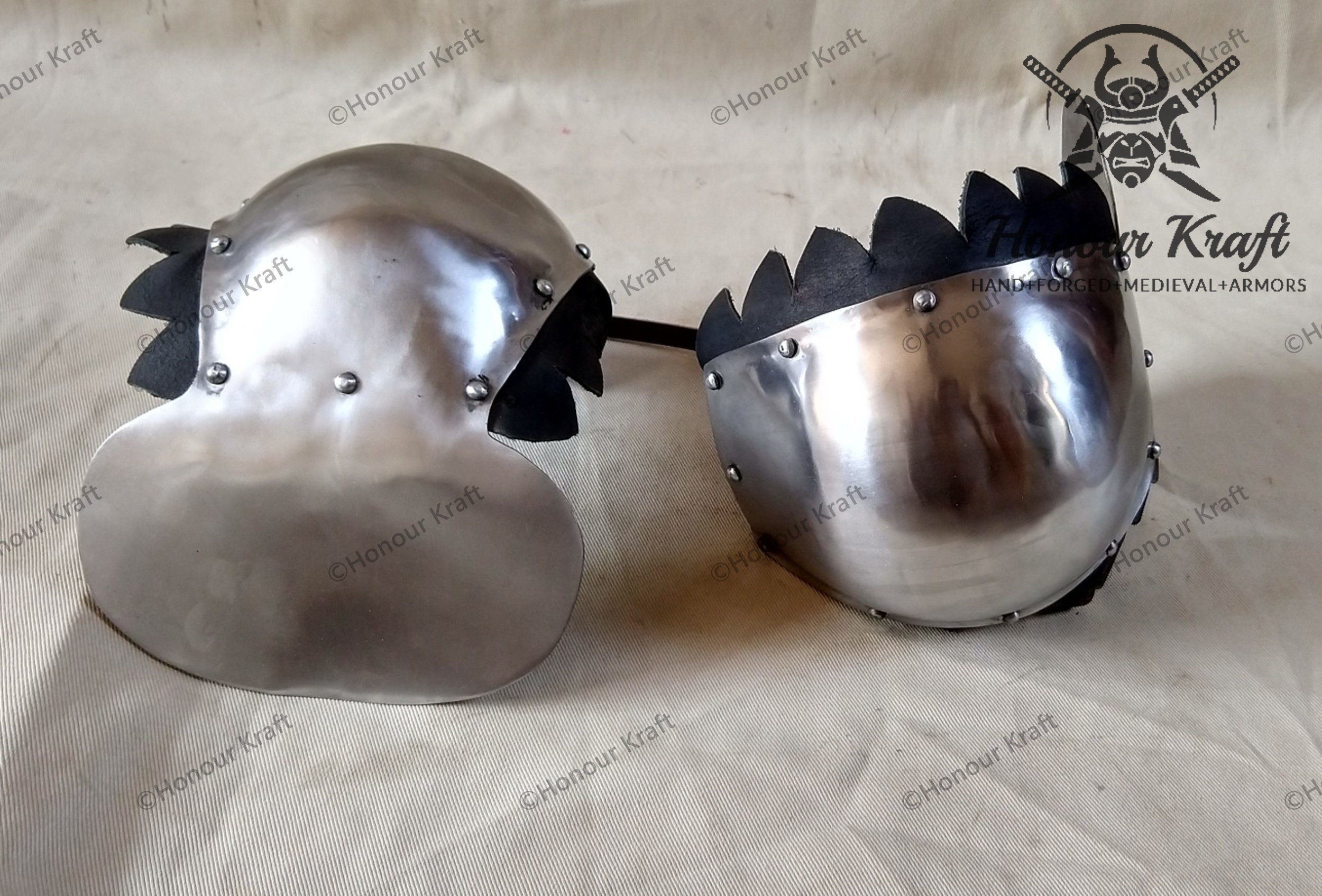 Steel Armor Medieval Steel Knee Cops Historical 14th Century - Etsy