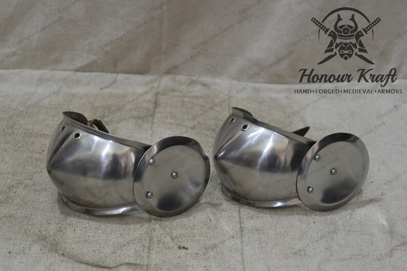 Steel Armor Elbow Cops Pointy Elbow Steel Armor Pair for SCA & - Etsy