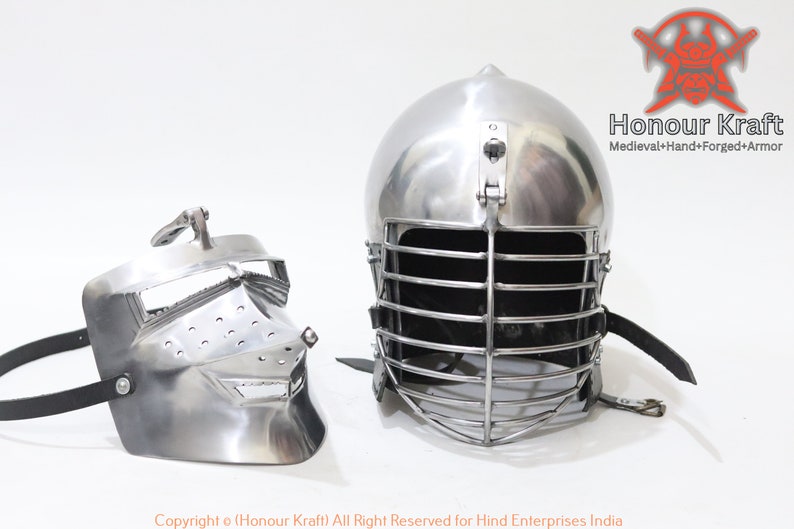Medieval Steel Bascinet Helmet: Beak Face SCA Combat Armor - Etsy