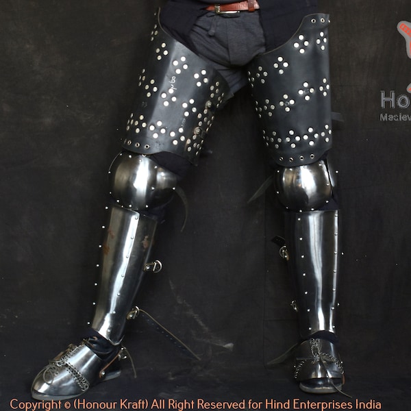 Medieval Black Legs Armor - Etsy