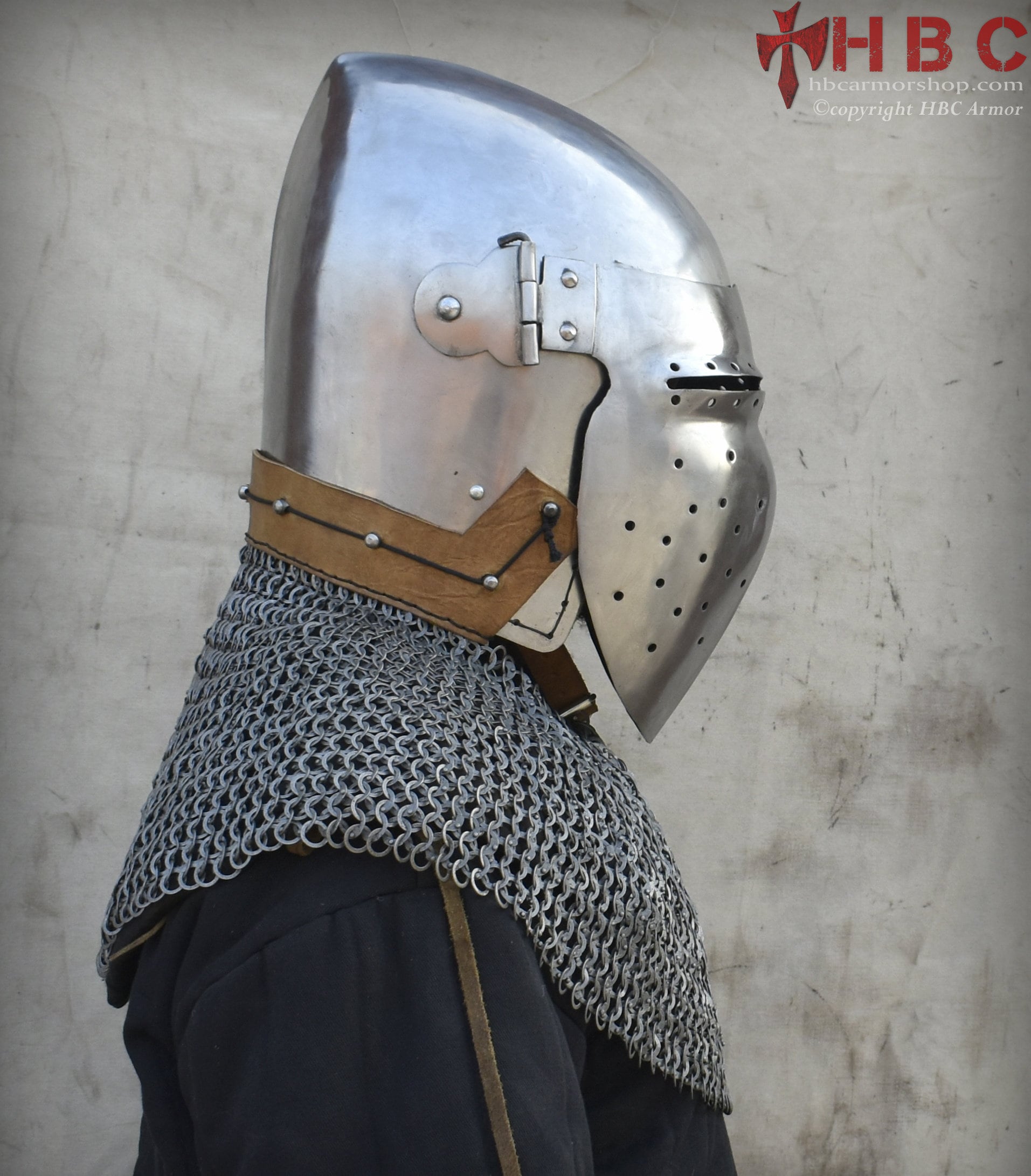 Steel Helmet Medieval German Bascinet Monkey Face Bascinet | Etsy