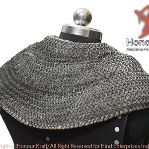 Medieval Chainmail Coif: Neck Protection Armour - Etsy