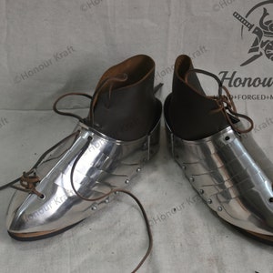 Steel Armour Medieval Foot Armour Pair of Foot Protection - Etsy