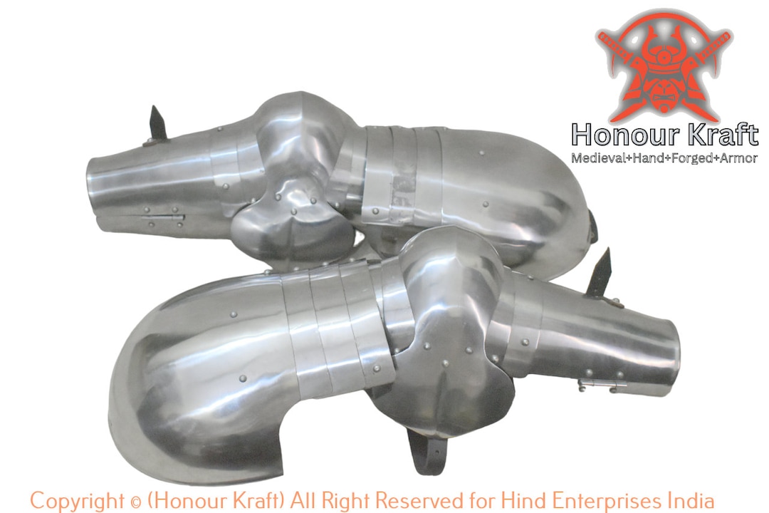 Steel Arms Armour 14th Century European Arms Armour Pair for Buhurt ...