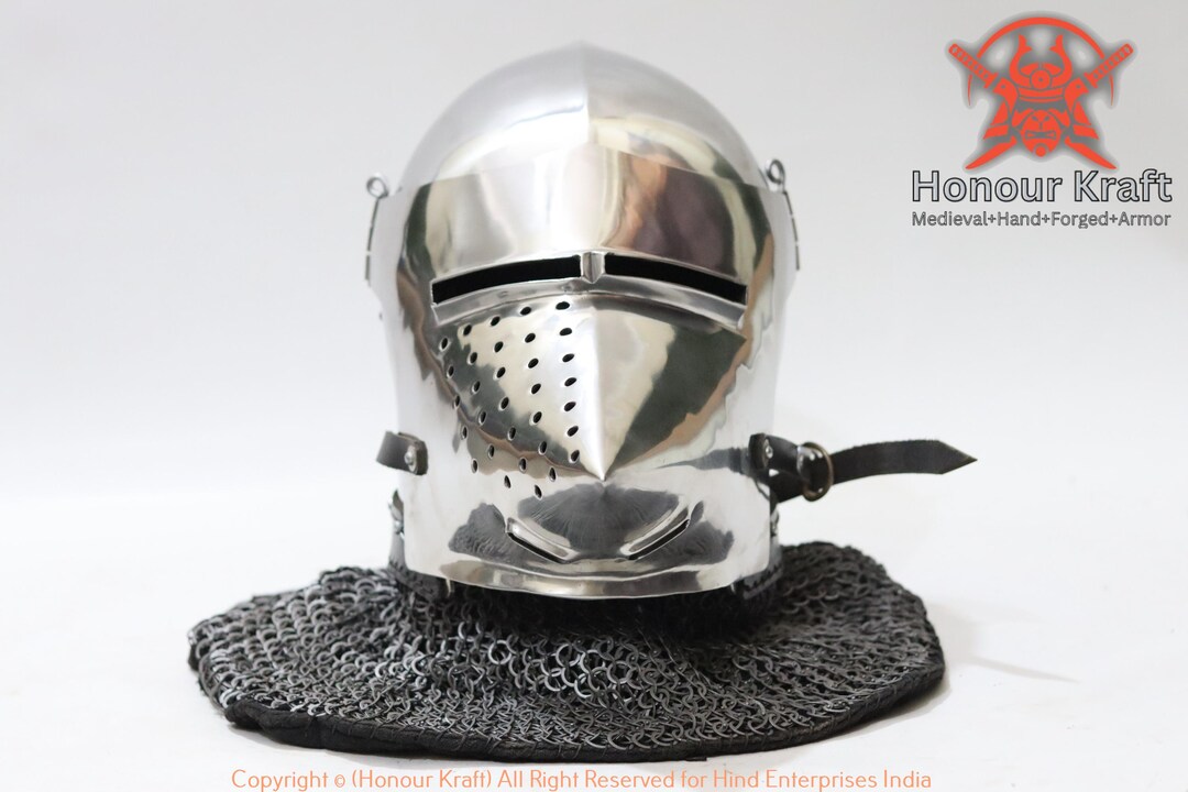 Houndskull Bascinet Helmet for Buhurt Combat T-3 - Etsy