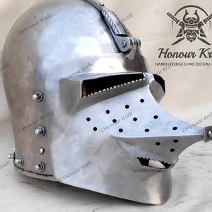 Medieval Beak Face Helmet Armour Steel Head Protection Armor - Etsy