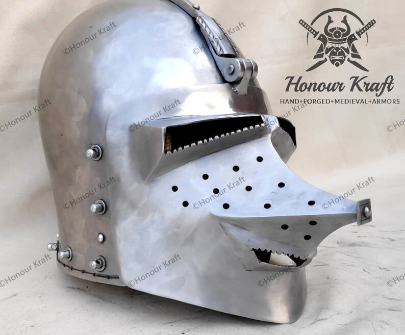 Medieval Beak Face Helmet Armour Steel Head Protection Armor - Etsy
