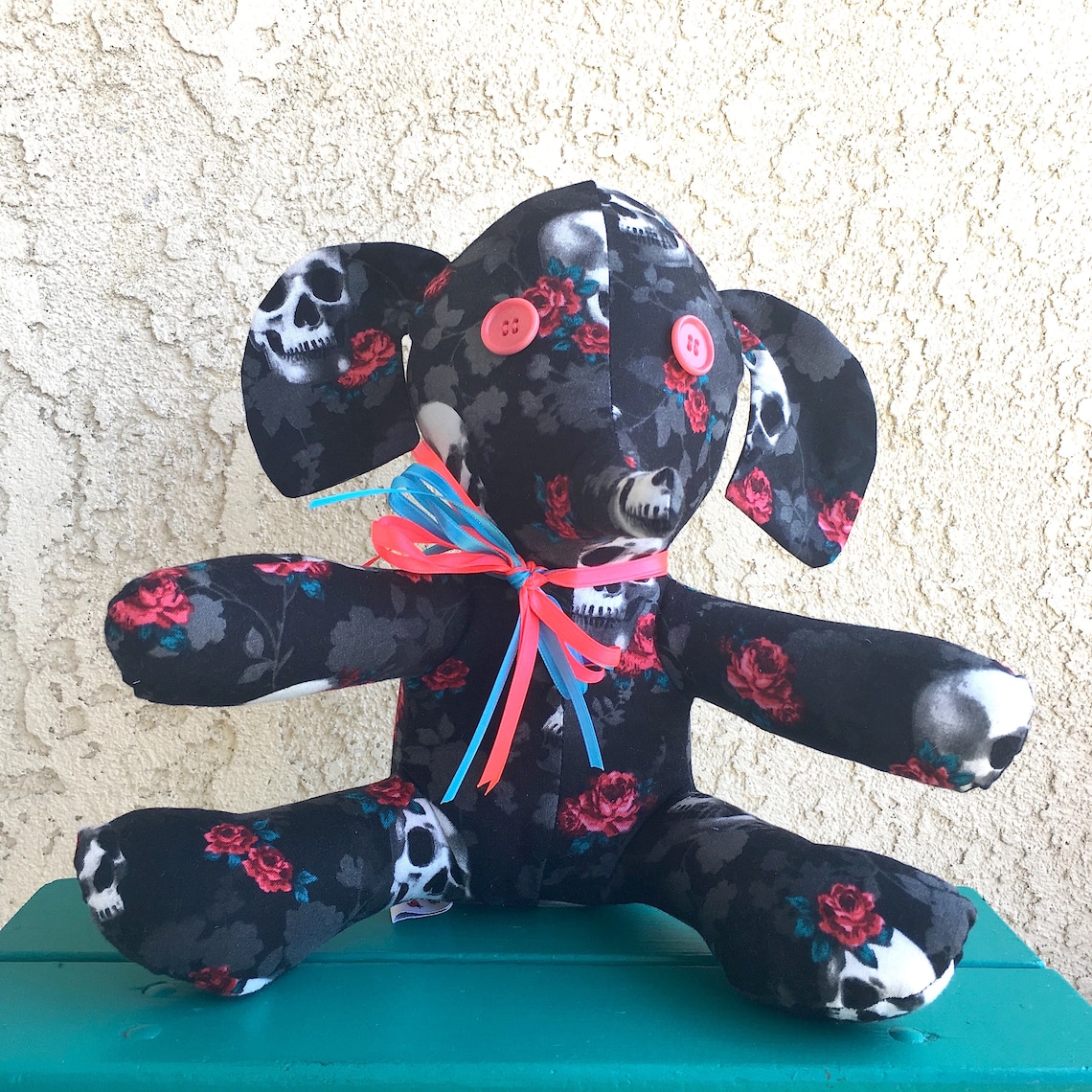 Skulls N' Roses Elephant Plush Goth Stuffed Animal Toy - Etsy