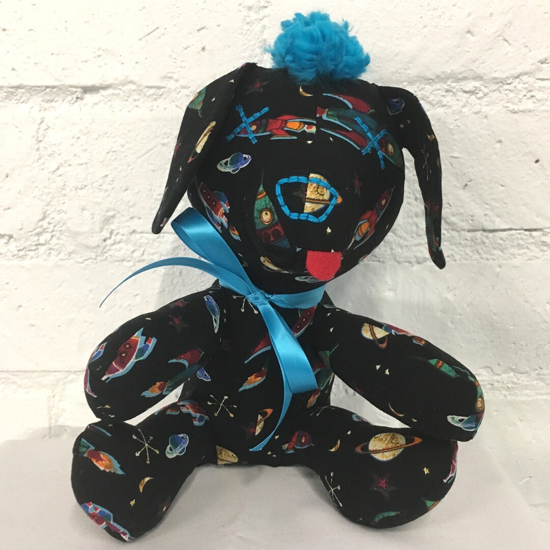 Rocket Dog- Black Space Rocket Dog Plush, Galaxy Stuffed Puppy Animal ...