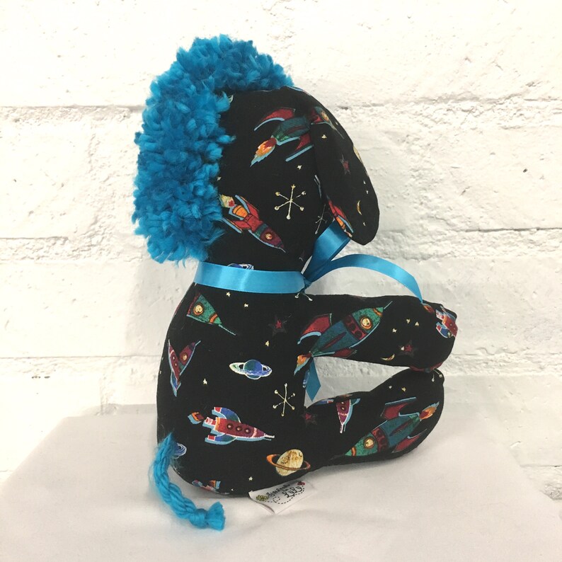 Rocket Dog- Black Space Rocket Dog Plush, Galaxy Stuffed Puppy Animal ...