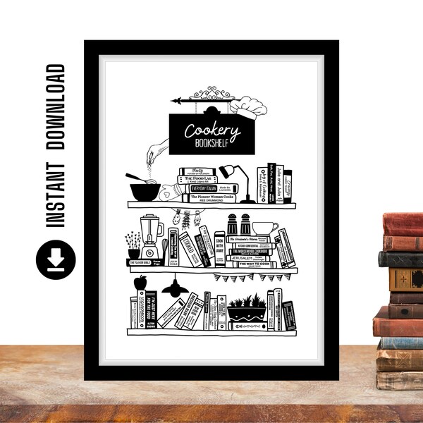 Cookbook Art Print - Etsy