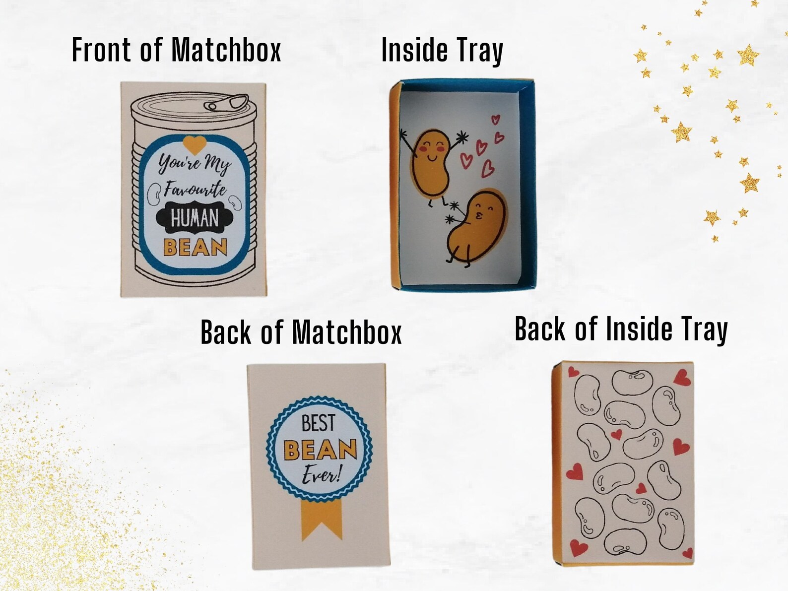 Favourite Human Bean Printable Card for Him Her | Romantic Gift | Funny ...