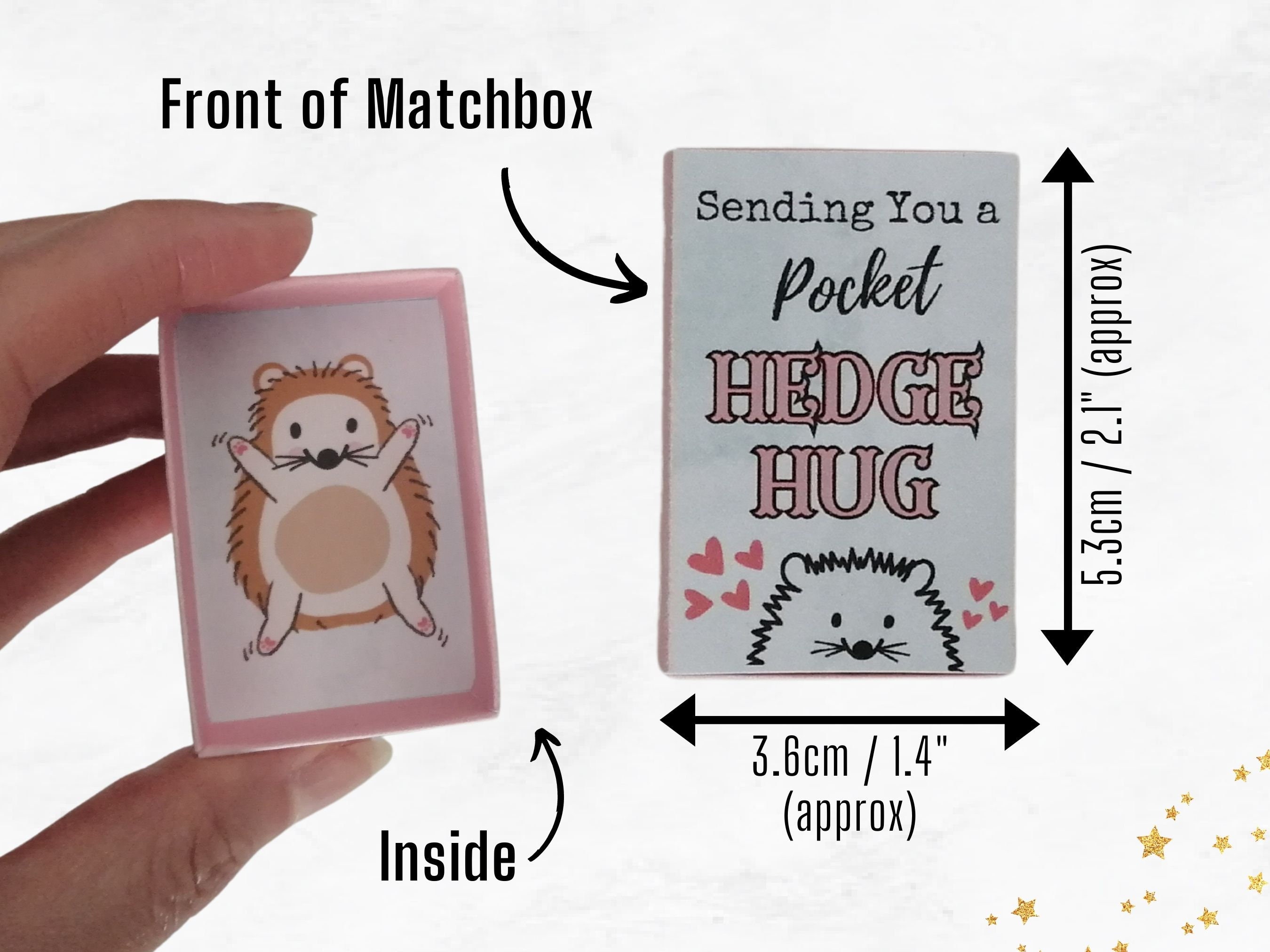 Hedge Hug Matchbox | Digital Printable Matchbox Kit | Printable Boxes ...