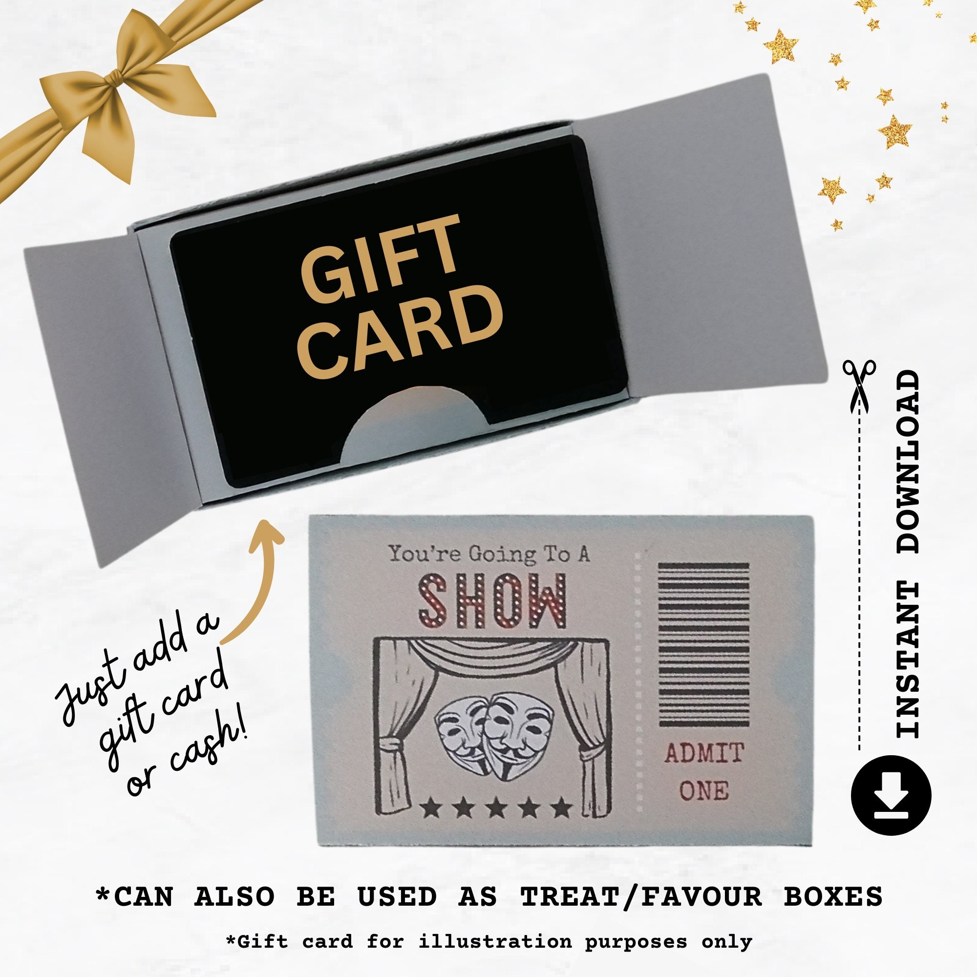 Show Ticket Gift Card Holder | Theater Voucher Musical Ticket | Last ...