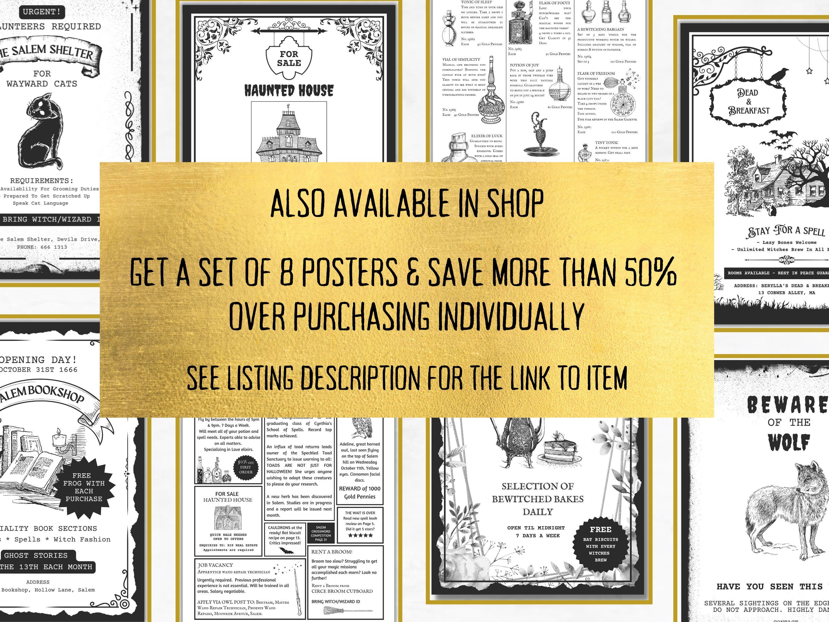 POTIONS BAR SIGN Halloween Bar Sign Pick Your Poison - Etsy