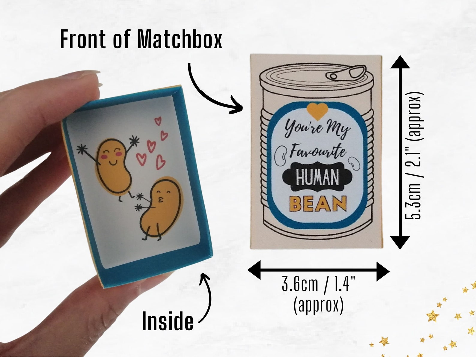 Favourite Human Bean Printable Card for Him Her | Romantic Gift | Funny ...
