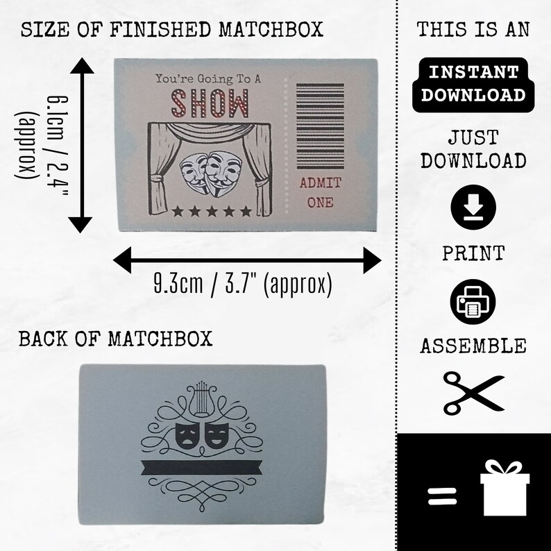 Show Ticket Gift Card Holder | Theater Voucher Musical Ticket | Last ...