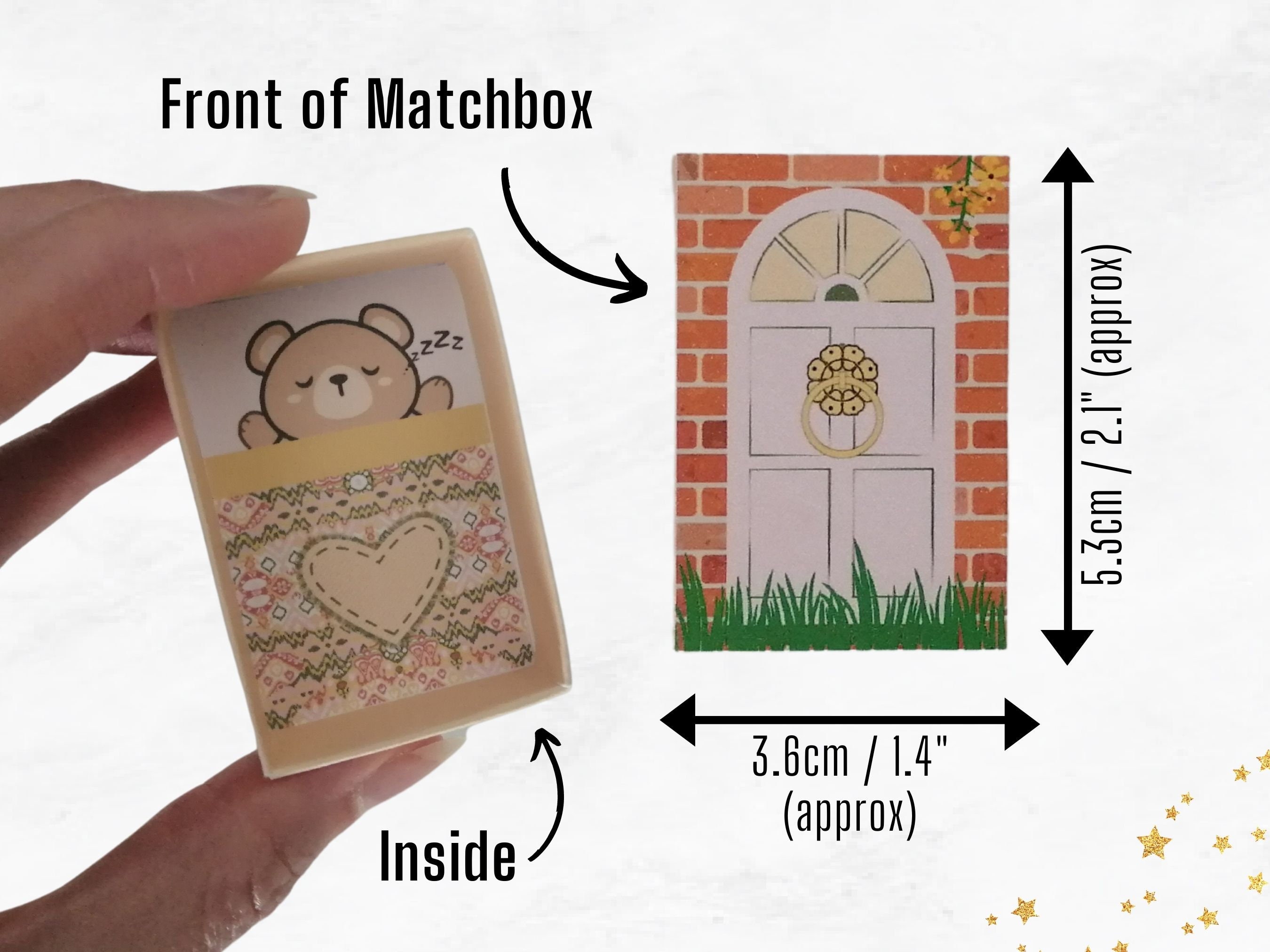 Printable Bear in Box | Paper Dollhouse Matchbox | DIY Craft Project ...