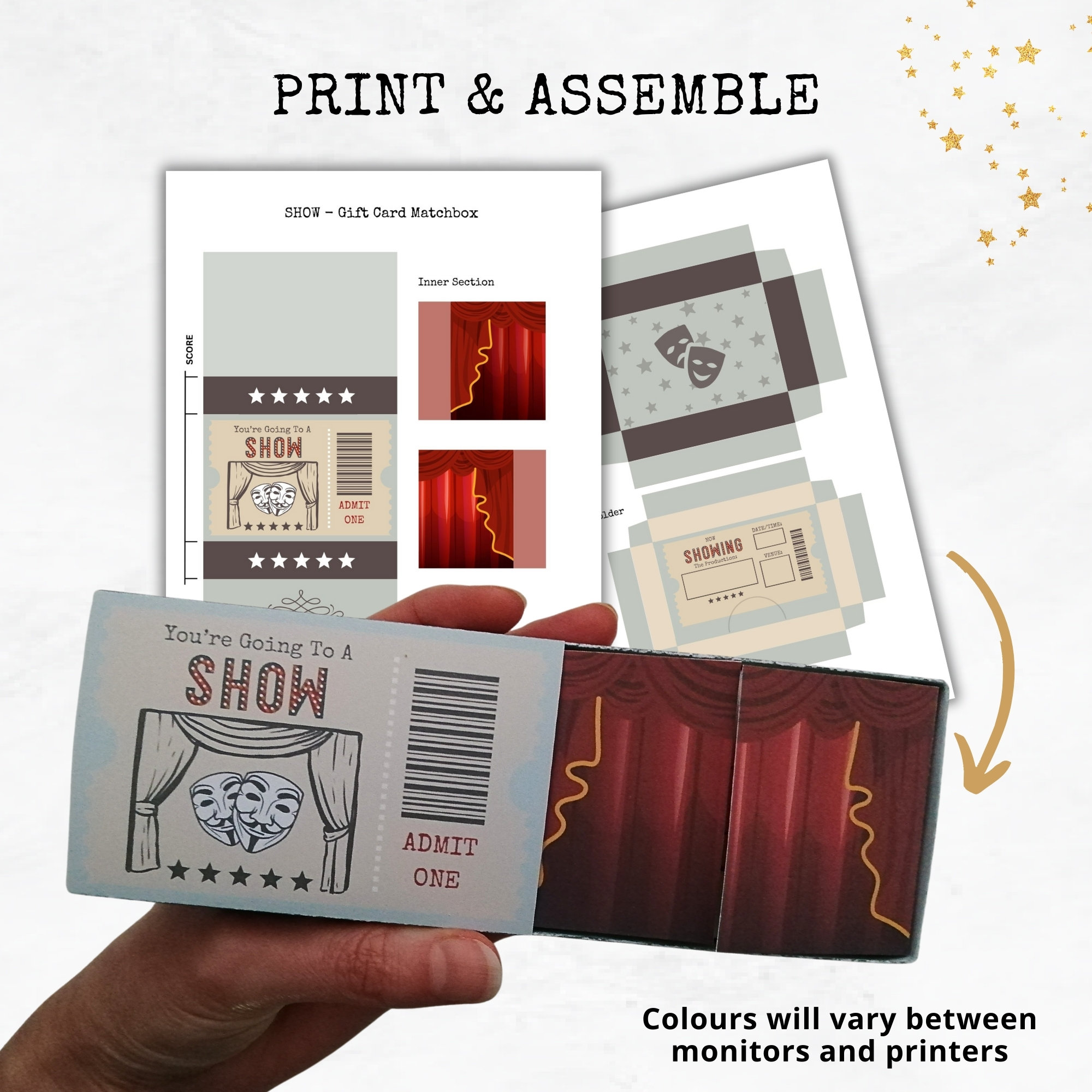 Show Ticket Gift Card Holder | Theater Voucher Musical Ticket | Last ...