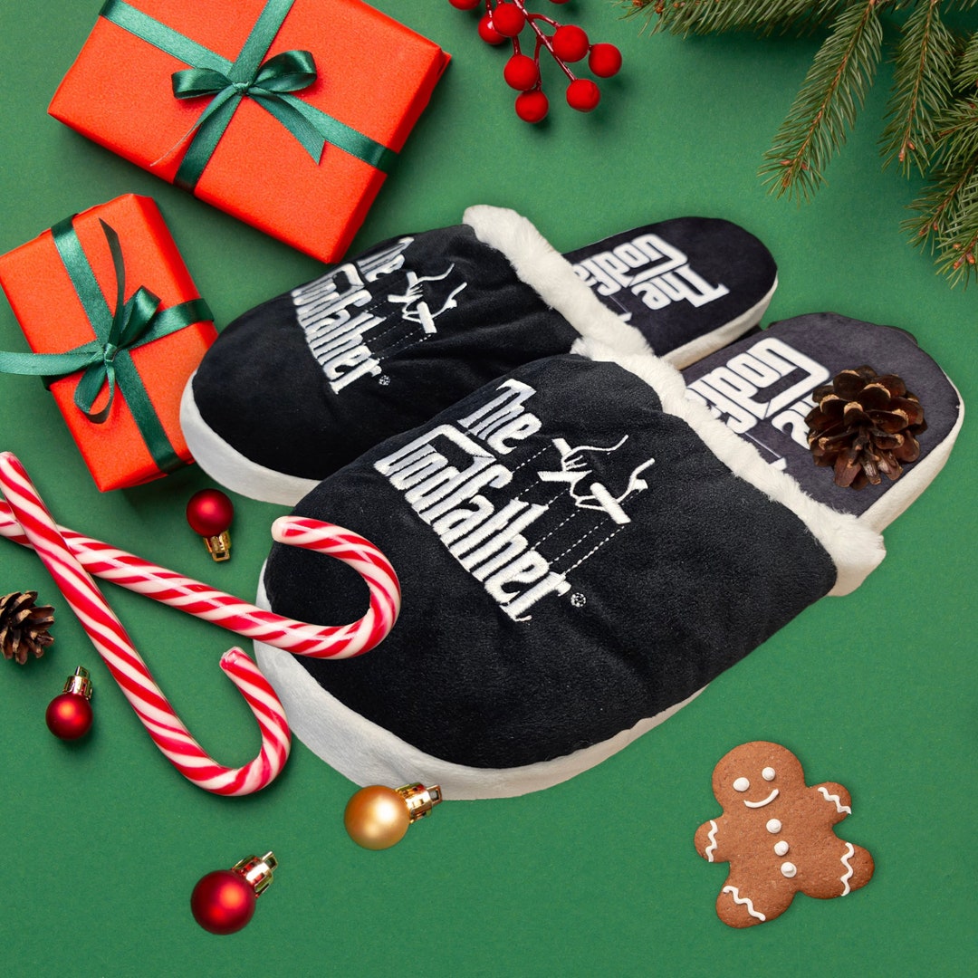 The Godfather Fuzzy Slides Slippers - Etsy