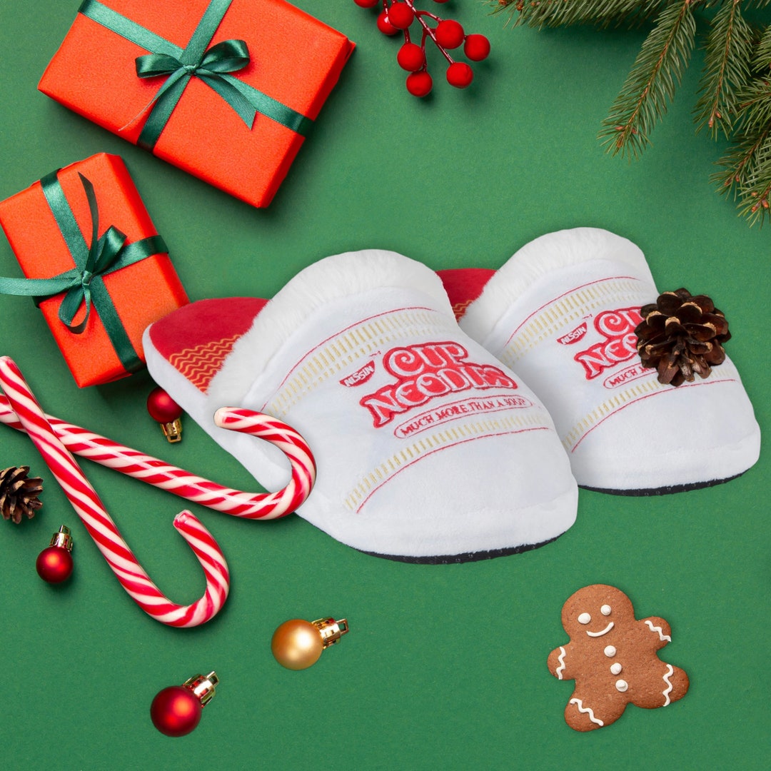 Nissin Cup Noodles Fuzzy Slides Slippers - Etsy