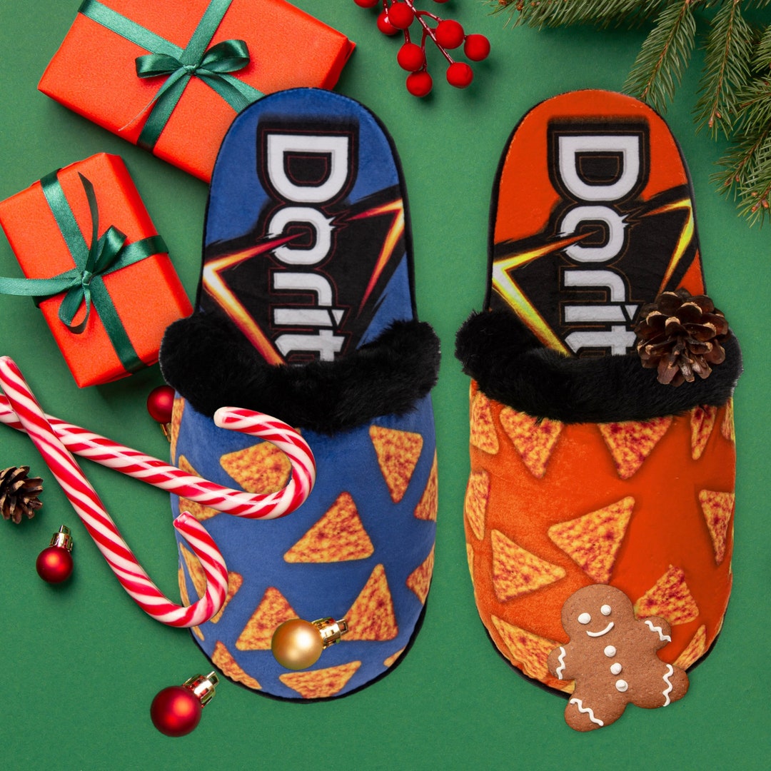 Doritos Fuzzy Slides Slippers - Etsy