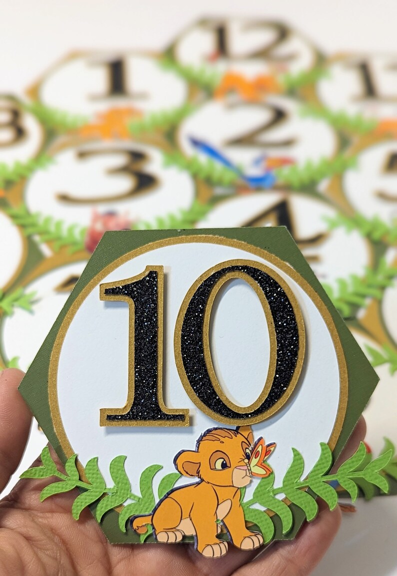 Lion King Milestone Banner Lion King Photo Cards Banner Milestone ...