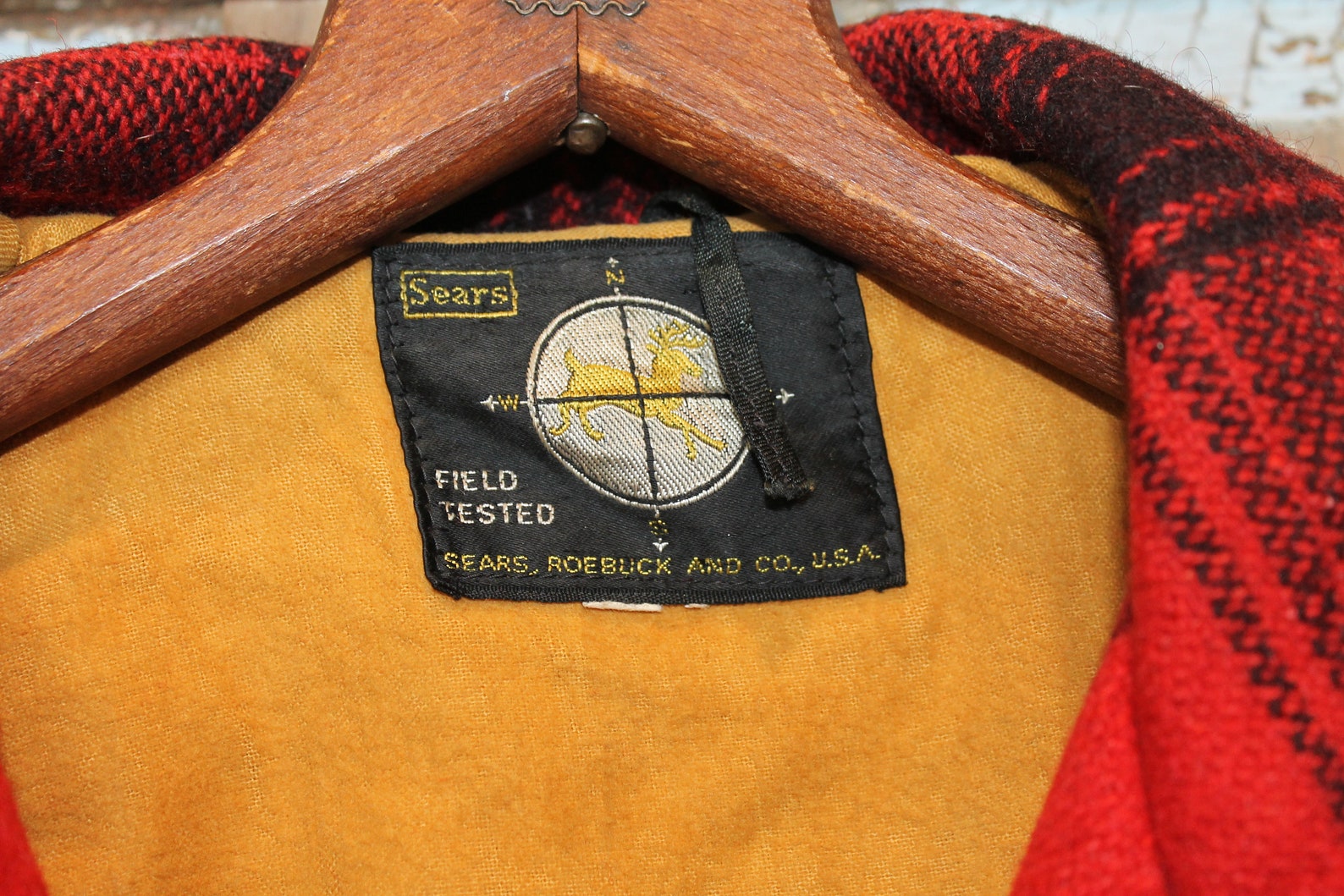 Sears Wool Plaid Hunting Jacket Men's Medium - Etsy