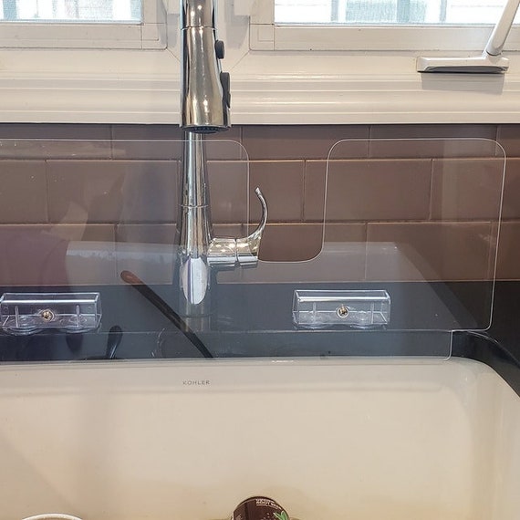 Sink Plexiglass Splash Guard Kitchen
