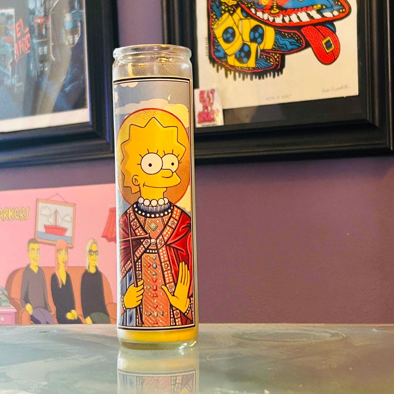 The Simpsons ~ Prayer Candles ~ Homer ~ Marge ~ Bart ~ Lisa - Etsy