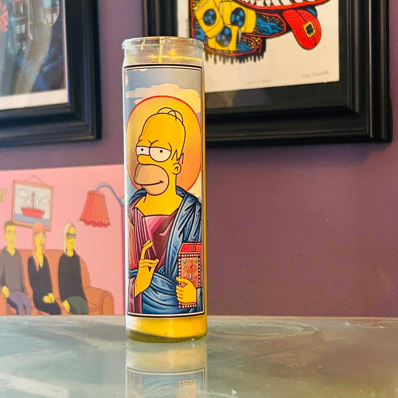 The Simpsons ~ Prayer Candles ~ Homer ~ Marge ~ Bart ~ Lisa - Etsy
