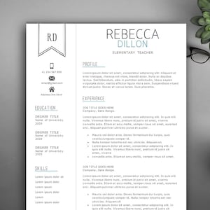 Creative Resume Template for Pages & MS Word. Complete 1,2,3 Pages ...