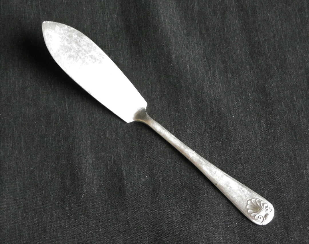 Small Antique 1920s Silver Plated Butter Server With Shell - Etsy